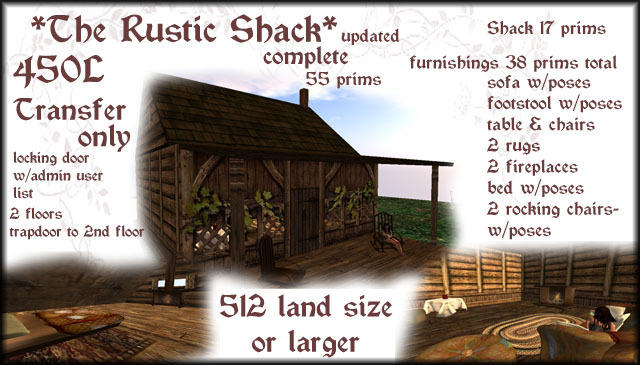 Second Life Marketplace - The Rustic Shack